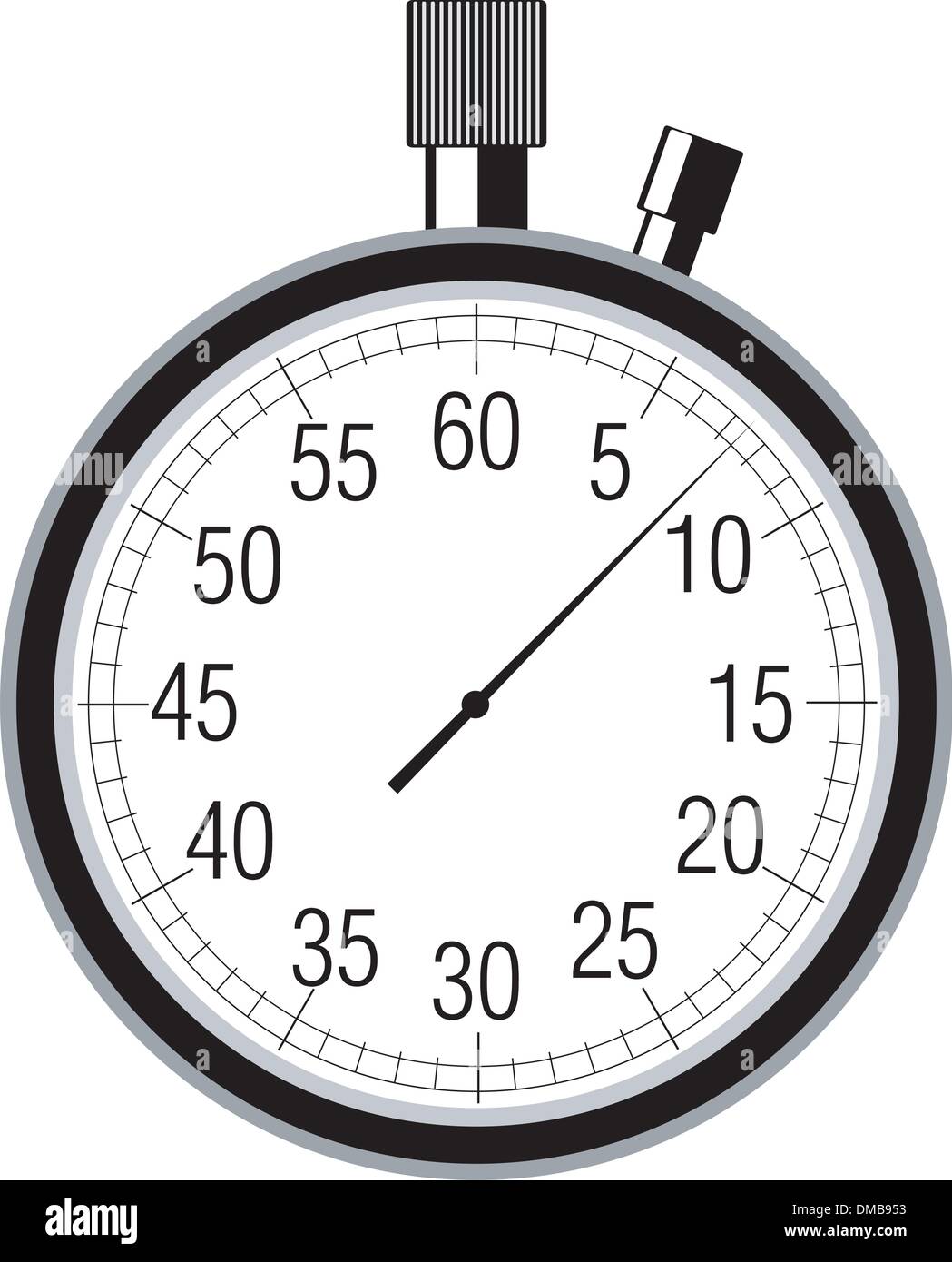 stopwatch on white Stock Vector Image & Art - Alamy