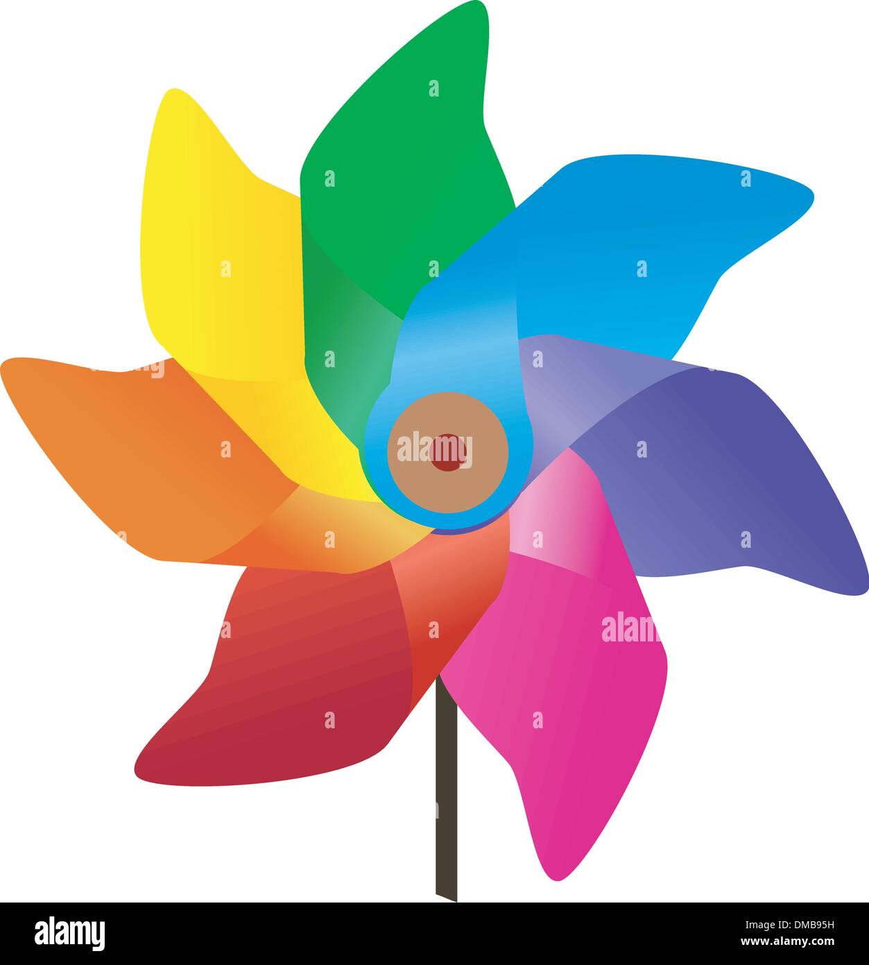 Windmill green Stock Vector Images - Alamy