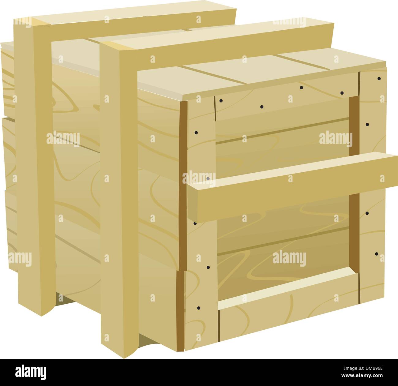Wooden cargo box hi-res stock photography and images - Alamy