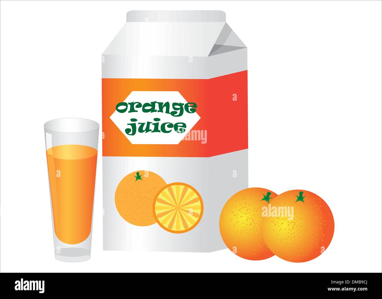 Orange juice juice on Stock Vector Images - Alamy
