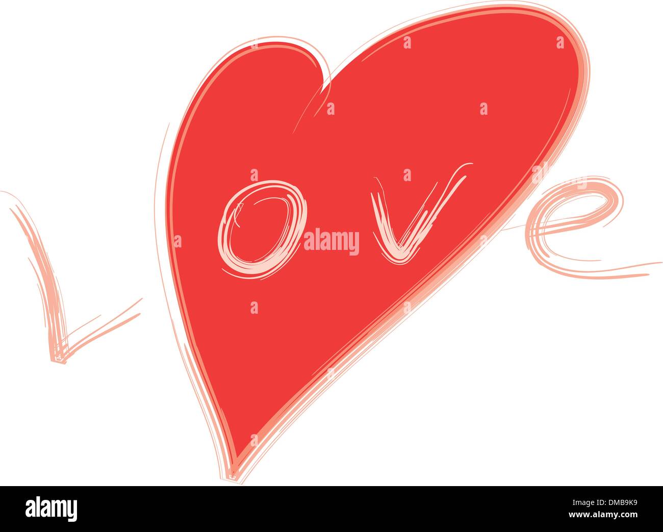 Love letters heart Stock Vector Images - Alamy
