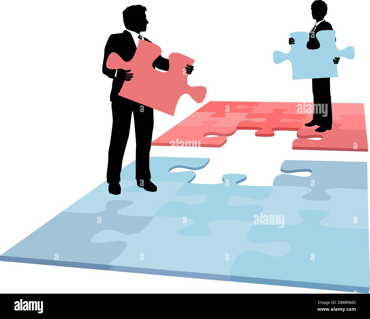 Jigsaw people missing Stock Vector Images - Alamy