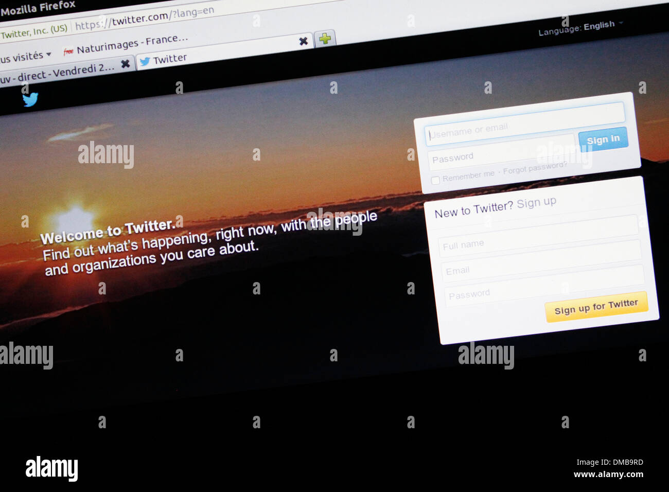 Social network, Twitter Stock Photo - Alamy