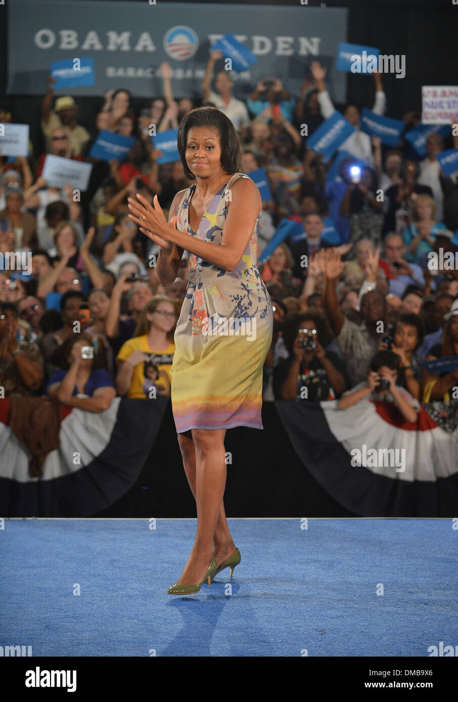 First lady Michelle Obama delivers a speech during a rally at Florida's ...