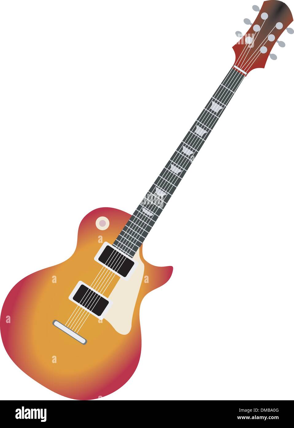 Black guitar shadow Stock Vector Images - Alamy