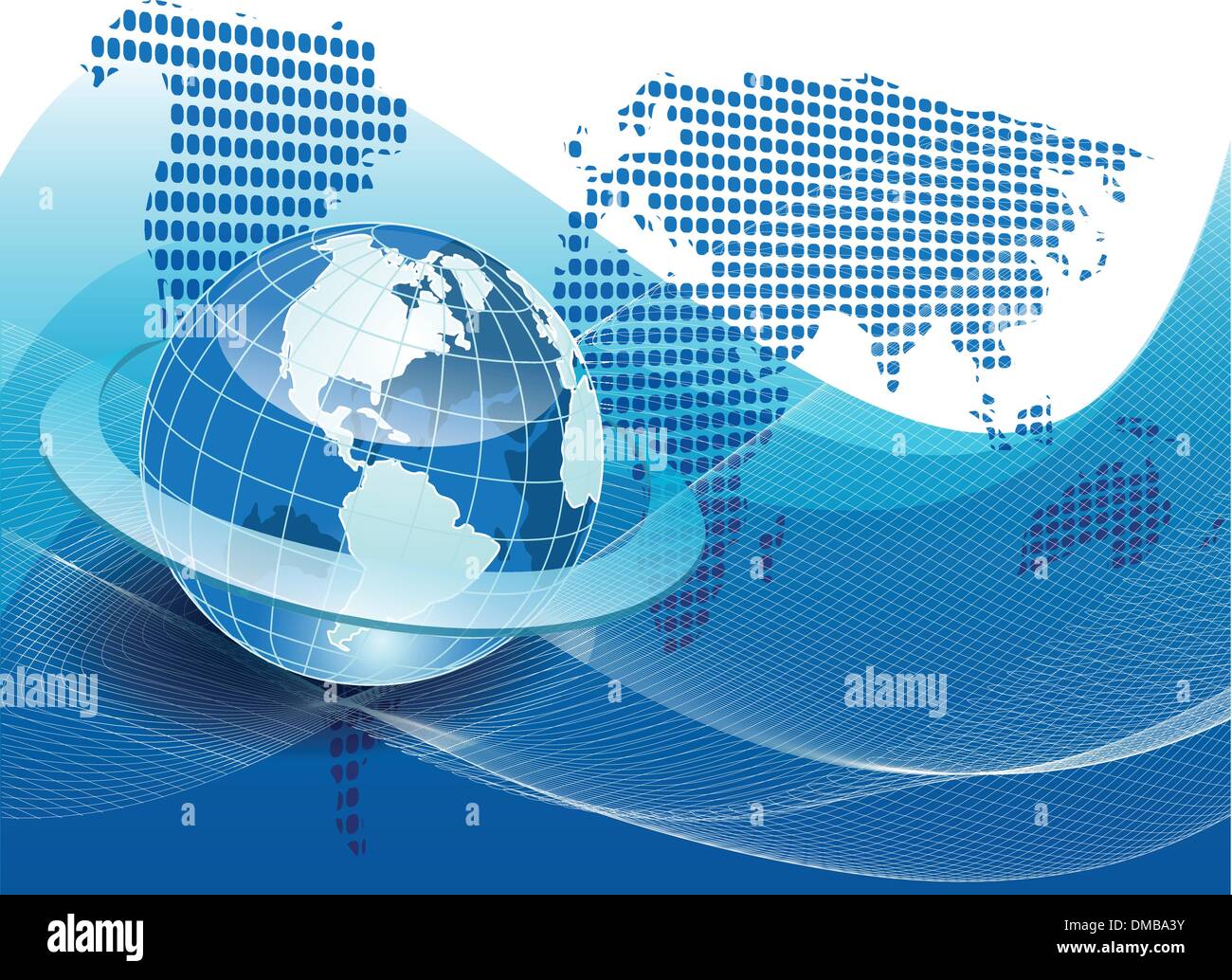 Mainland globe Stock Vector Images - Alamy