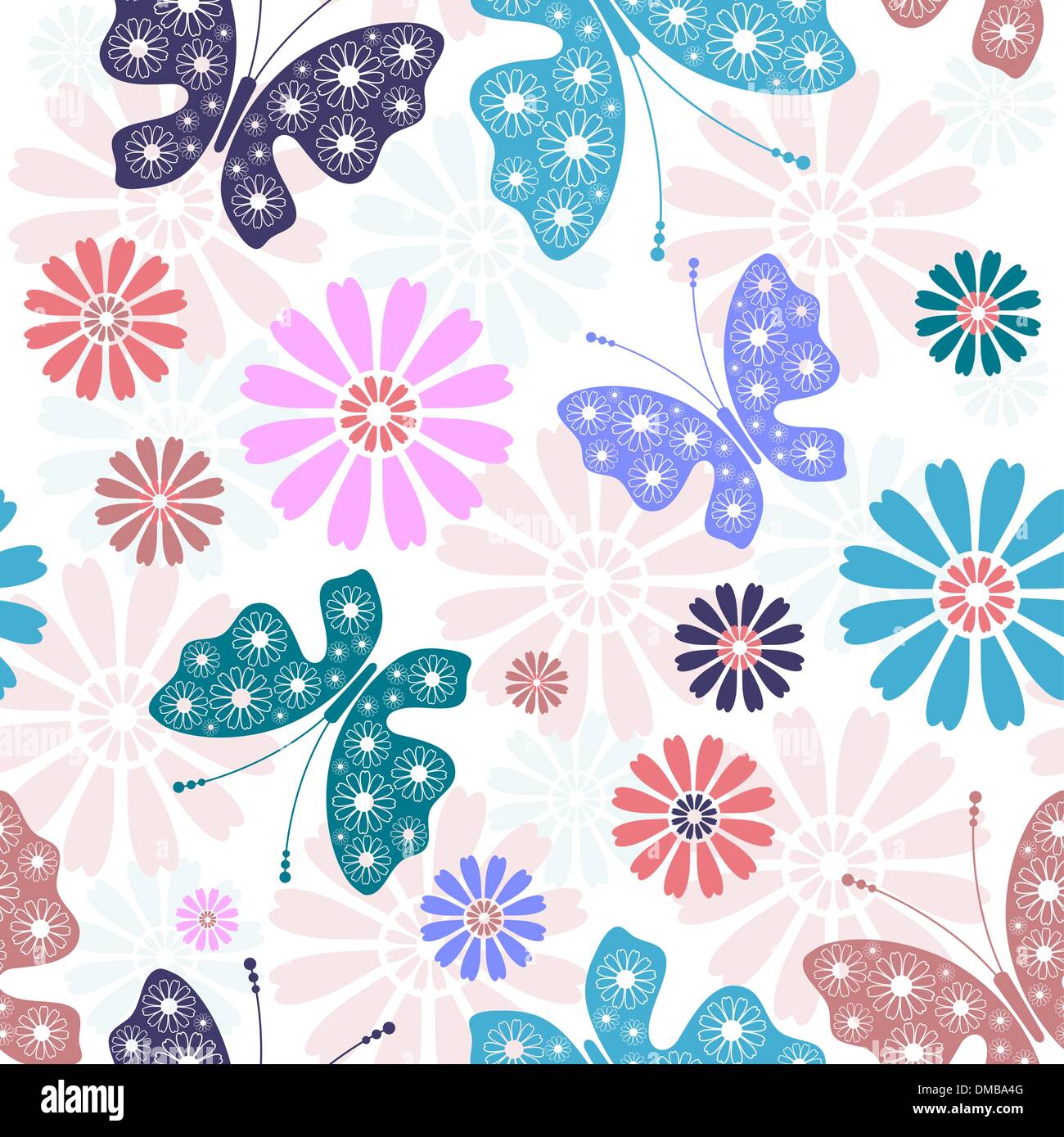 Pastel seamless floral pattern Stock Vector Image & Art - Alamy