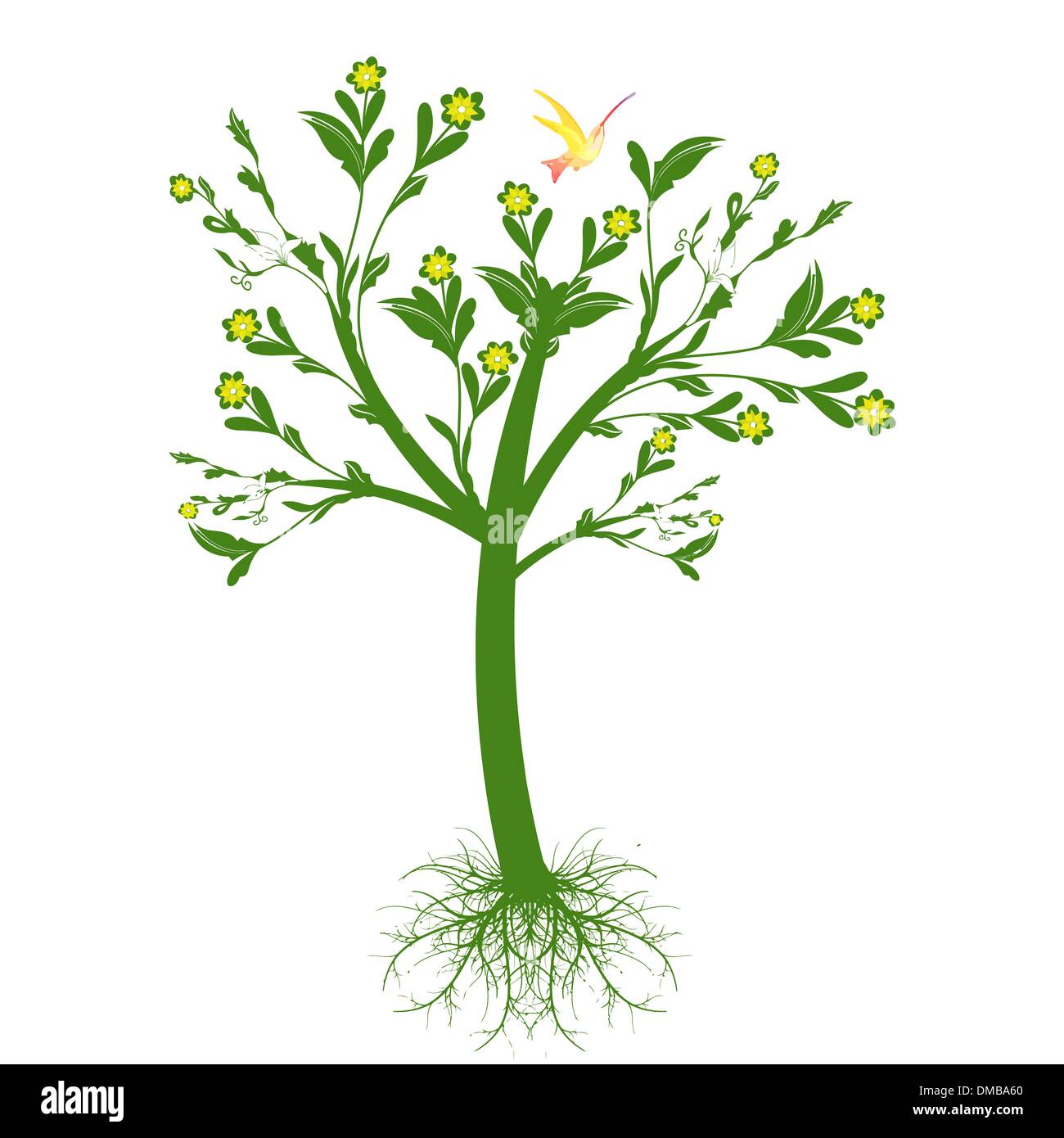 Tree roots Stock Vector Images - Alamy