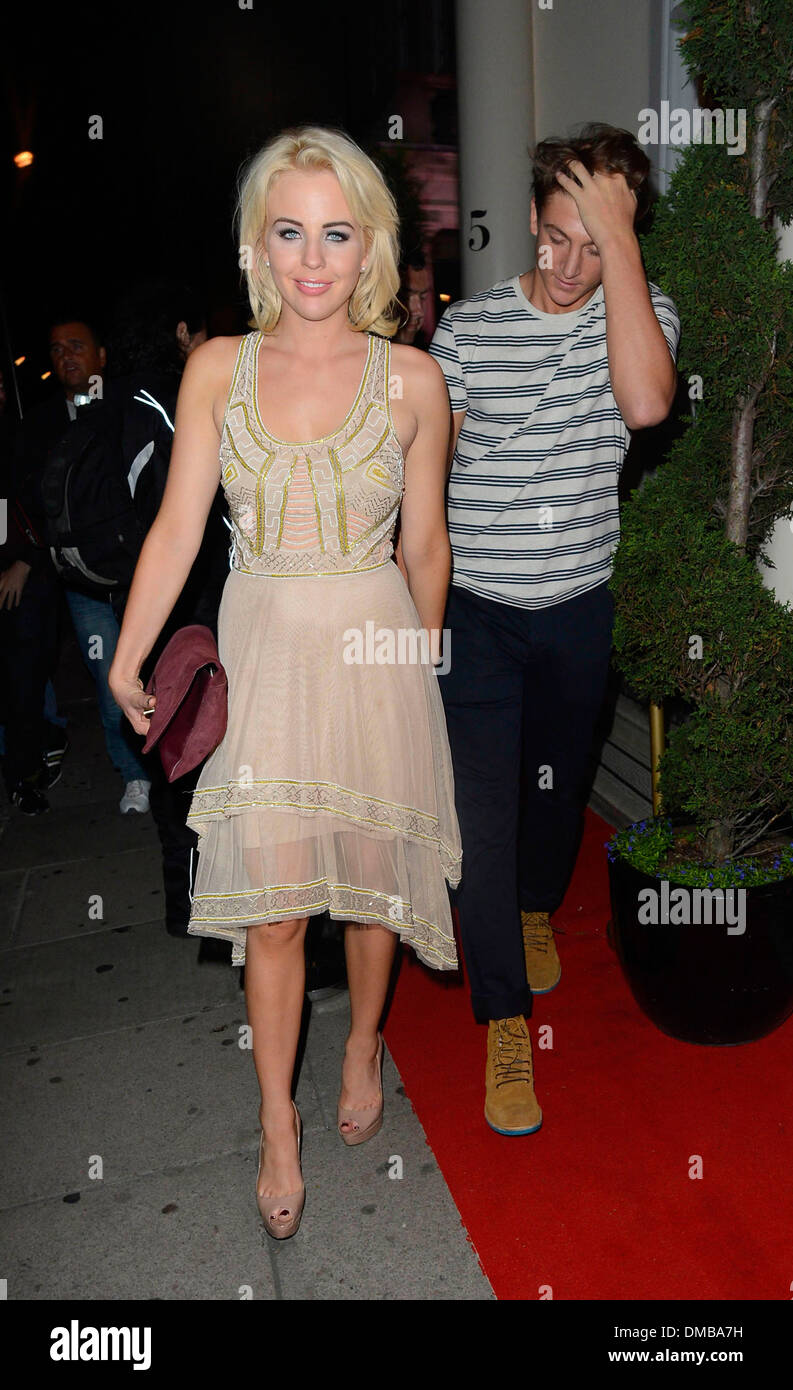 Lydia Bright aka Lydia Rose Bright and Tom Kilbey at TOWIE's wrap party ...