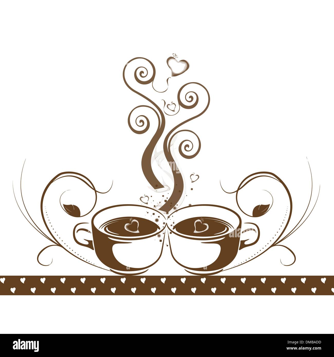 Hot abstract coffee coffee Stock Vector Images - Alamy