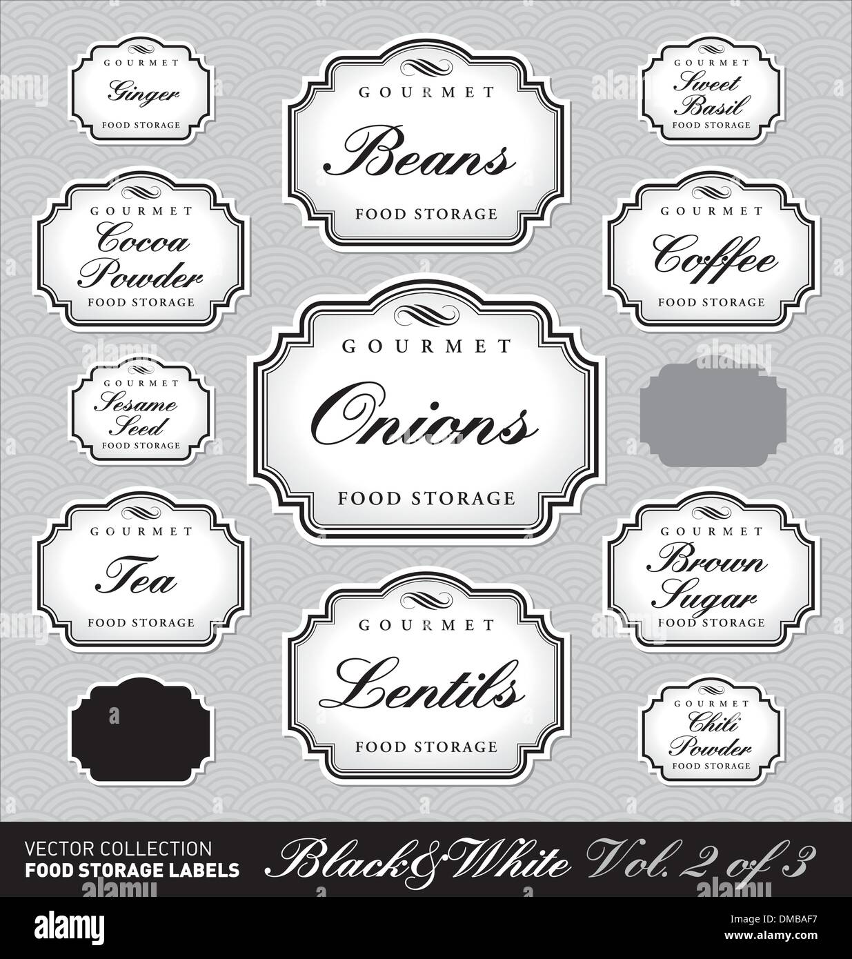 Vintage storage container set Stock Vector Images - Alamy