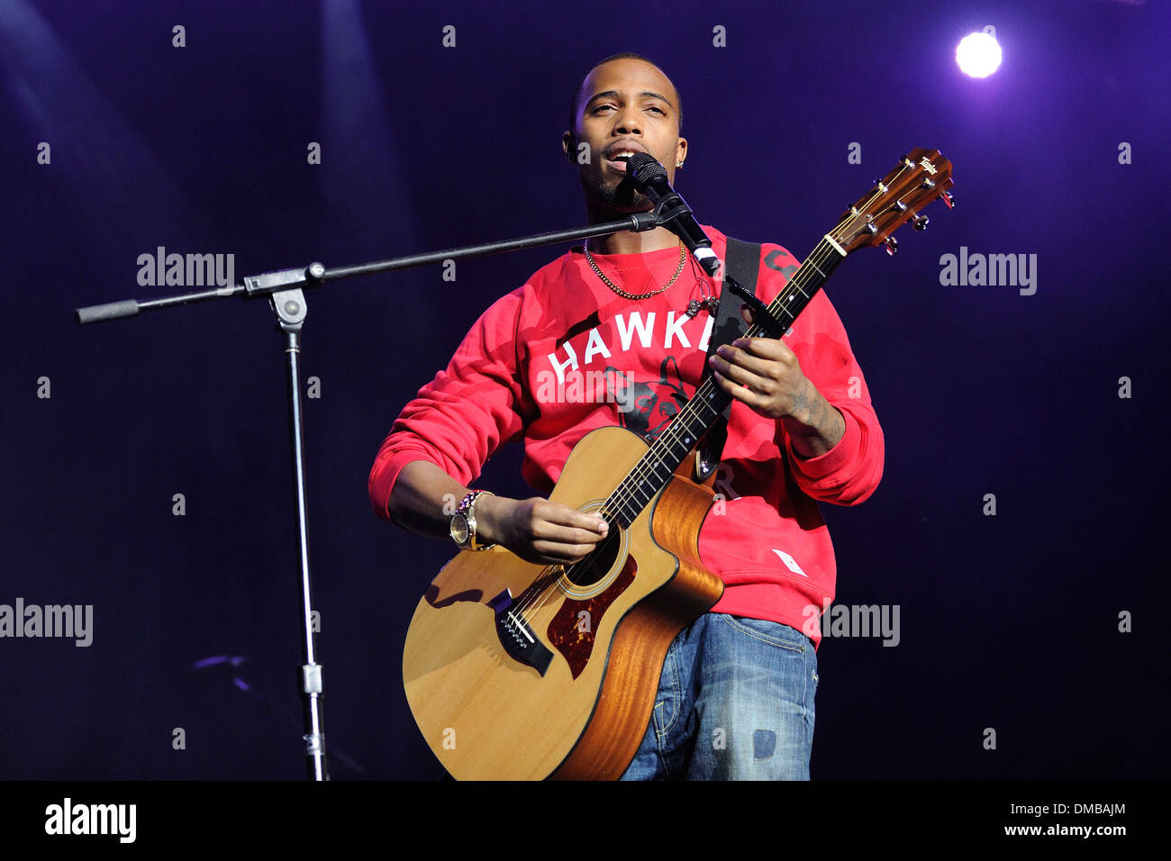 B.O.B. aka Bobby Ray Simmons Jr. performs at KissFM 92.5 Wham Bam 2012 ...