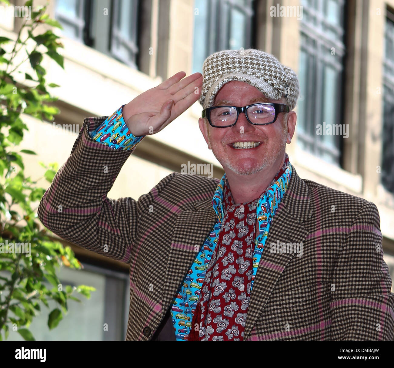 Chris Evans drives original Chitty Chitty Bang Bang car outside BBC ...
