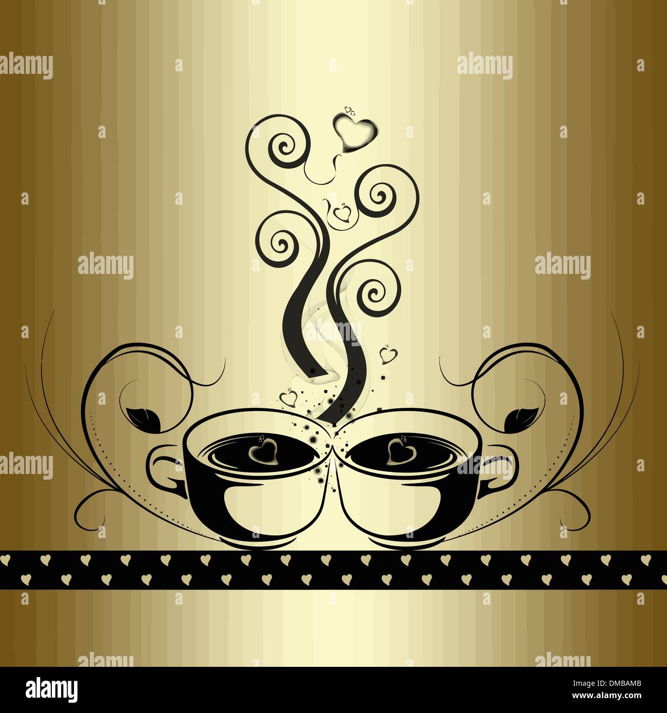 Black coffee abstract Stock Vector Images - Alamy