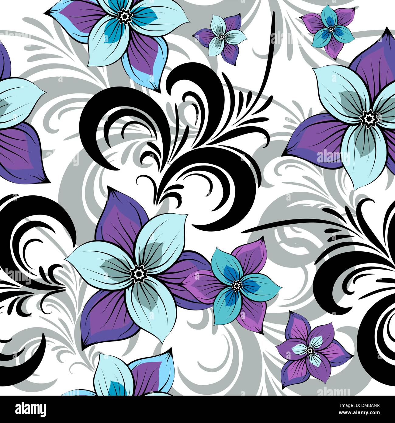 Seamless floral pattern hi-res stock photography and images - Alamy