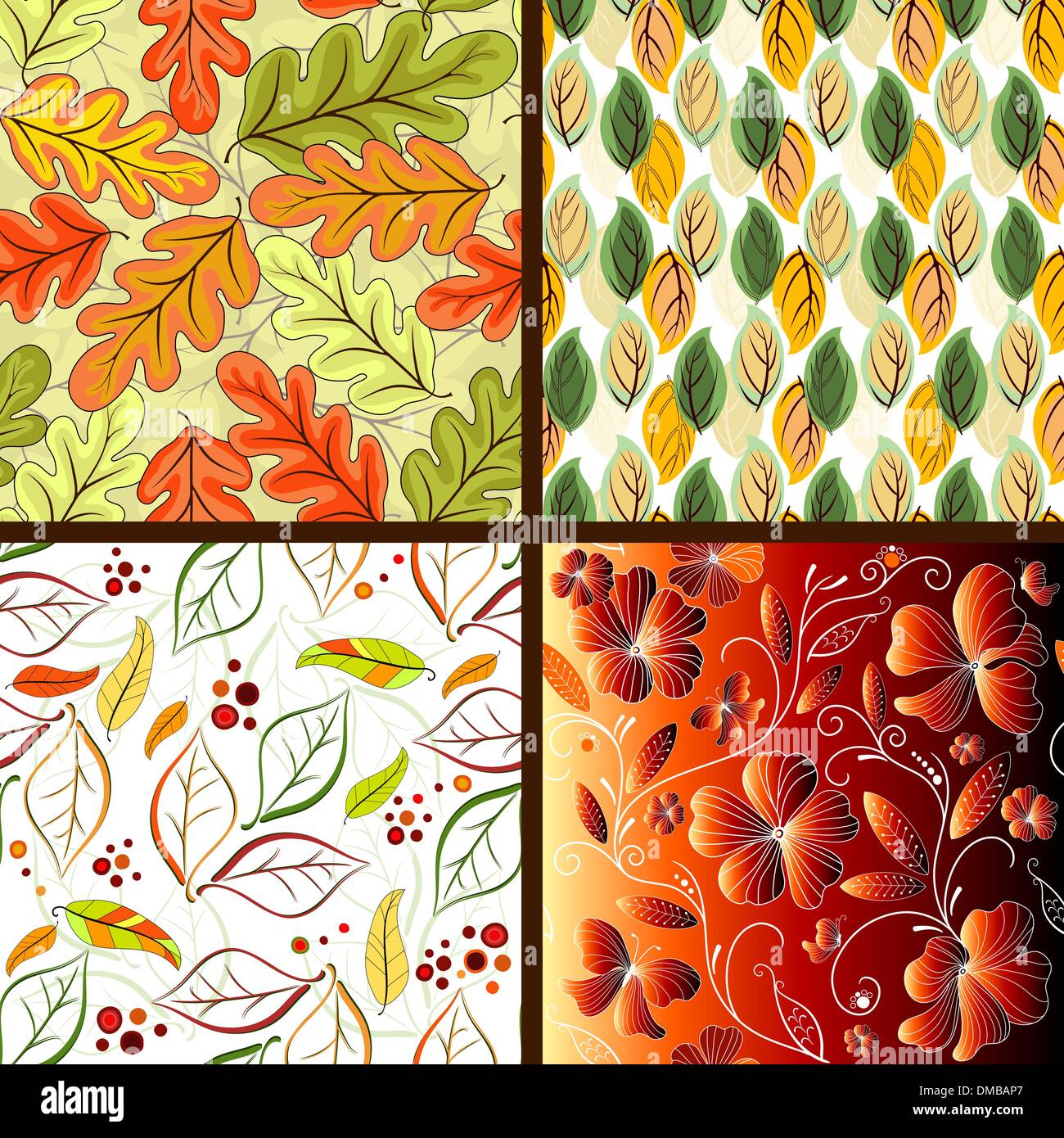 Floral seamless patterns hi-res stock photography and images - Alamy
