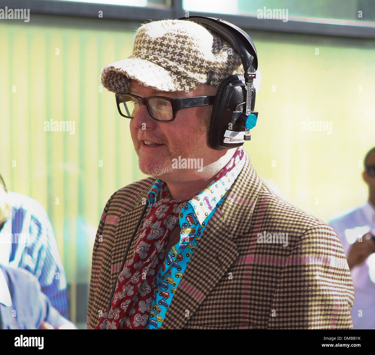 Chris Evans drives original Chitty Chitty Bang Bang car outside BBC ...