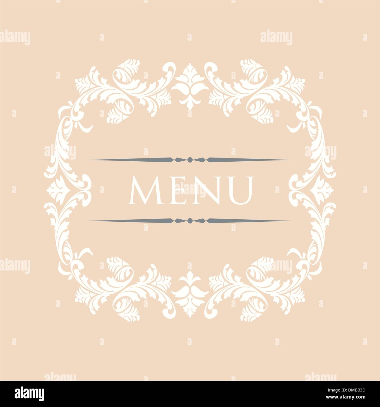 Vintage Menu Cover Design Template Stock Vector Image & Art - Alamy
