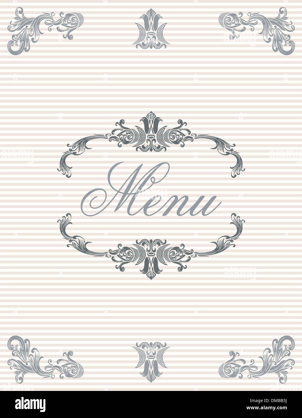 Vintage menu Stock Vector Images - Alamy