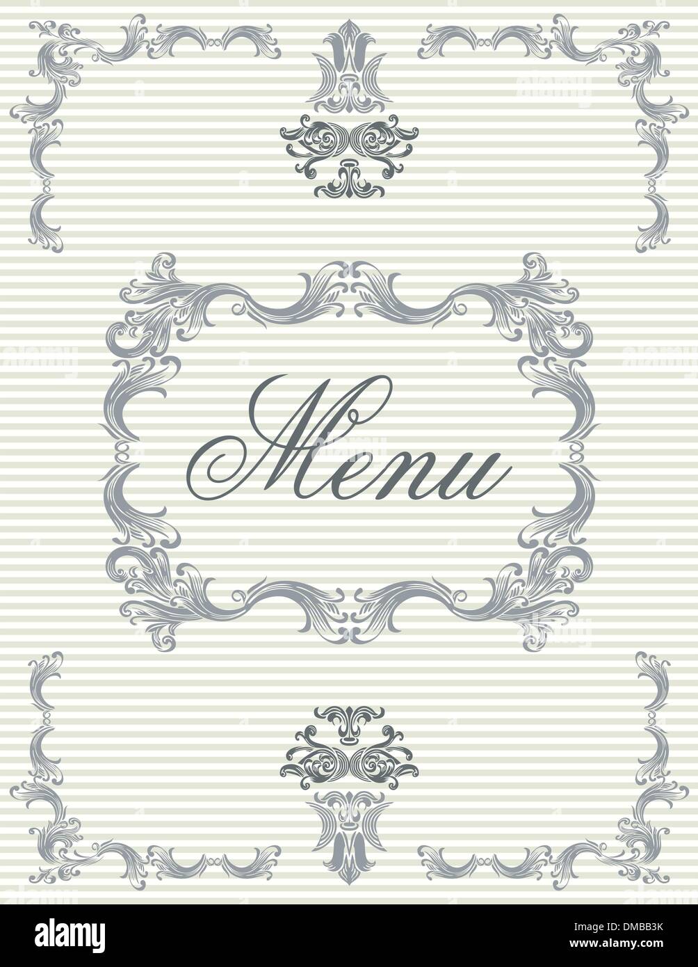Vintage Menu Cover Design Stock Vector Image & Art - Alamy