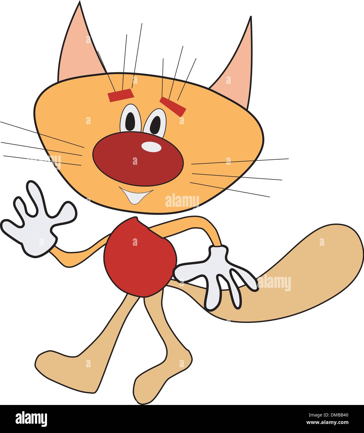 Cat in funny cartoon Cut Out Stock Images & Pictures - Alamy