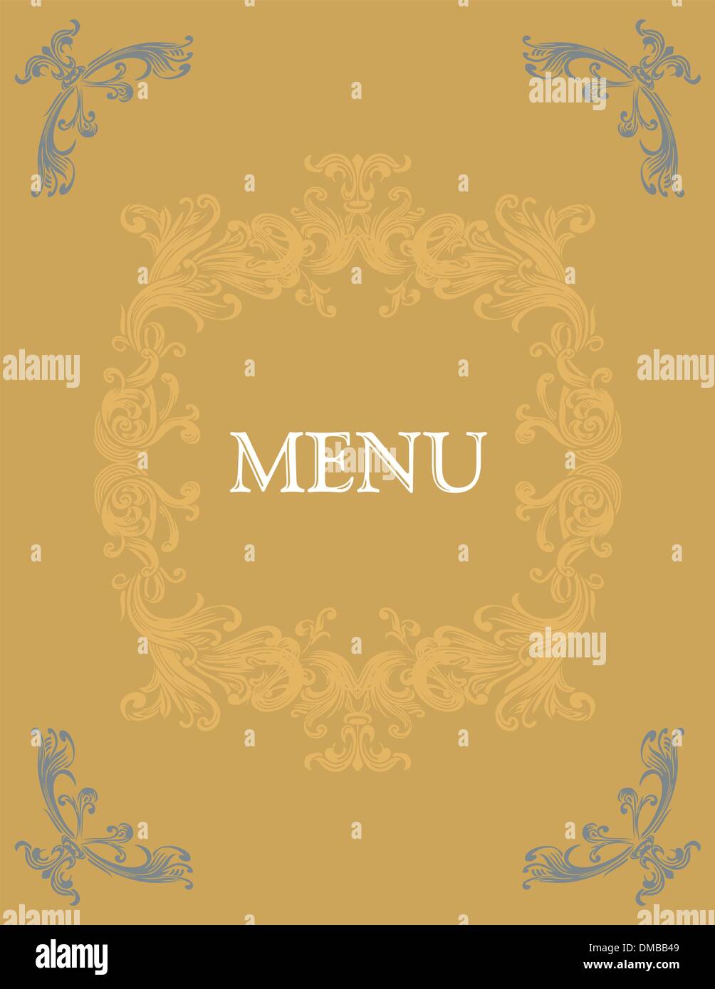 Vintage Menu Cover Design Template Stock Vector Image & Art - Alamy