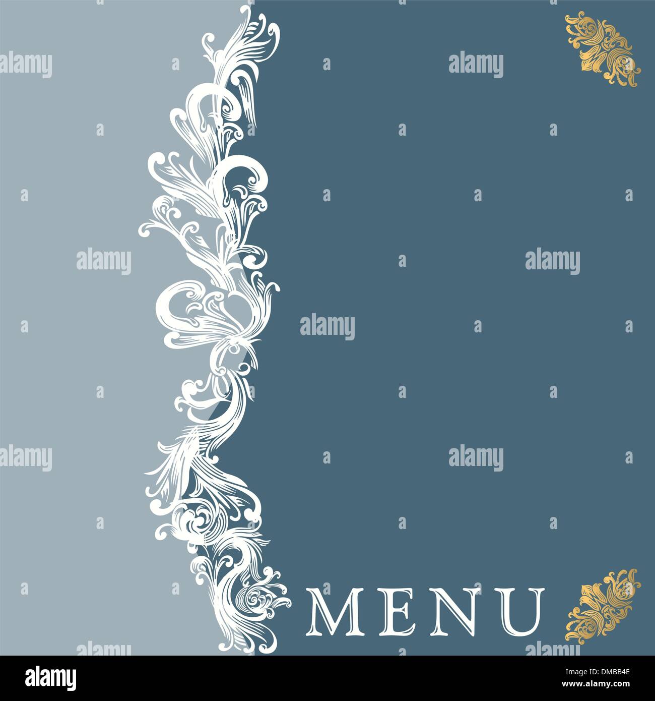 Vintage menu template design hi-res stock photography and images - Alamy
