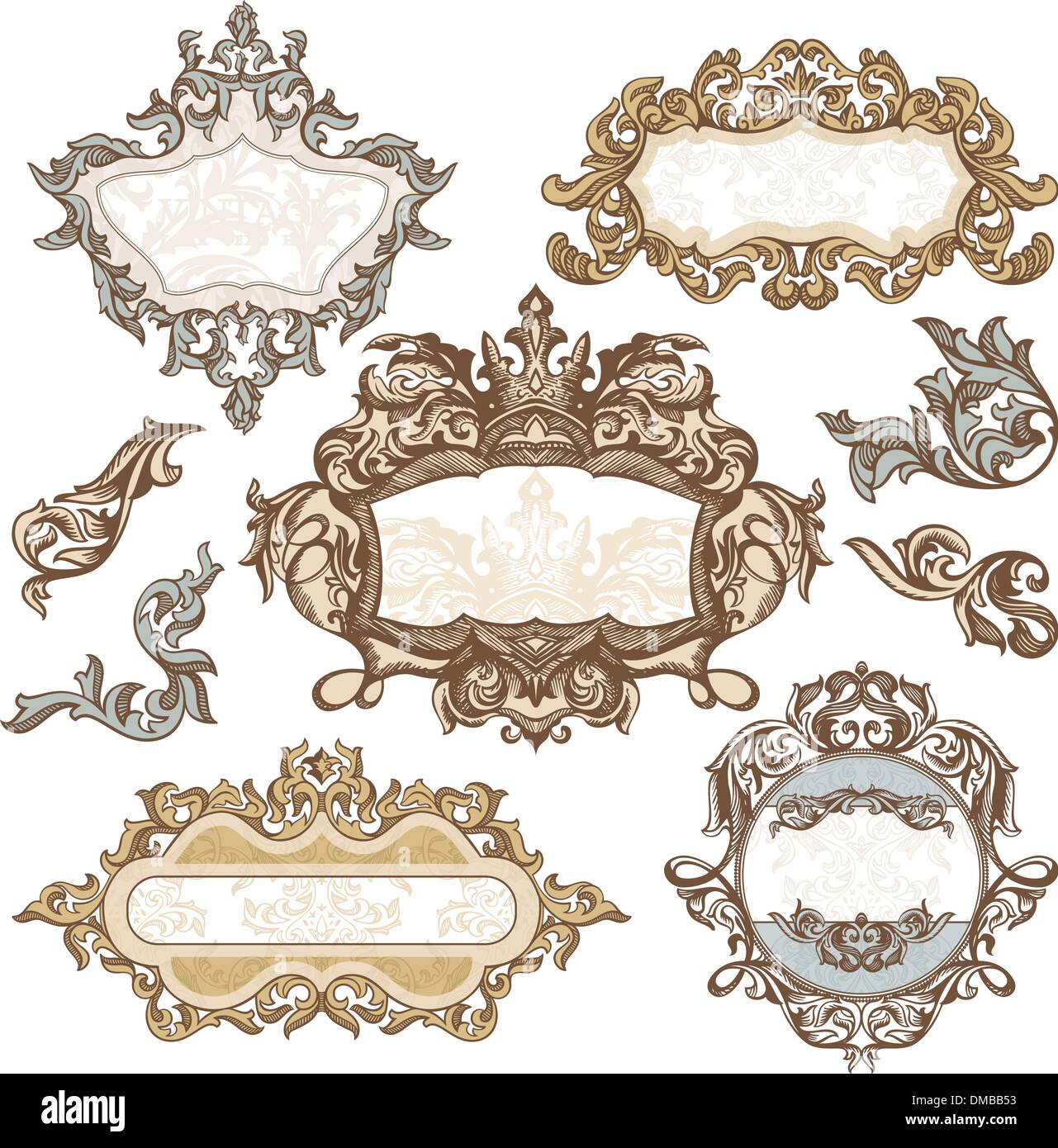 set of royal vintage frames Stock Vector Image & Art - Alamy