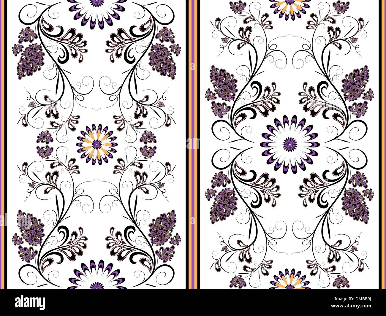 White floral Stock Vector Images - Alamy