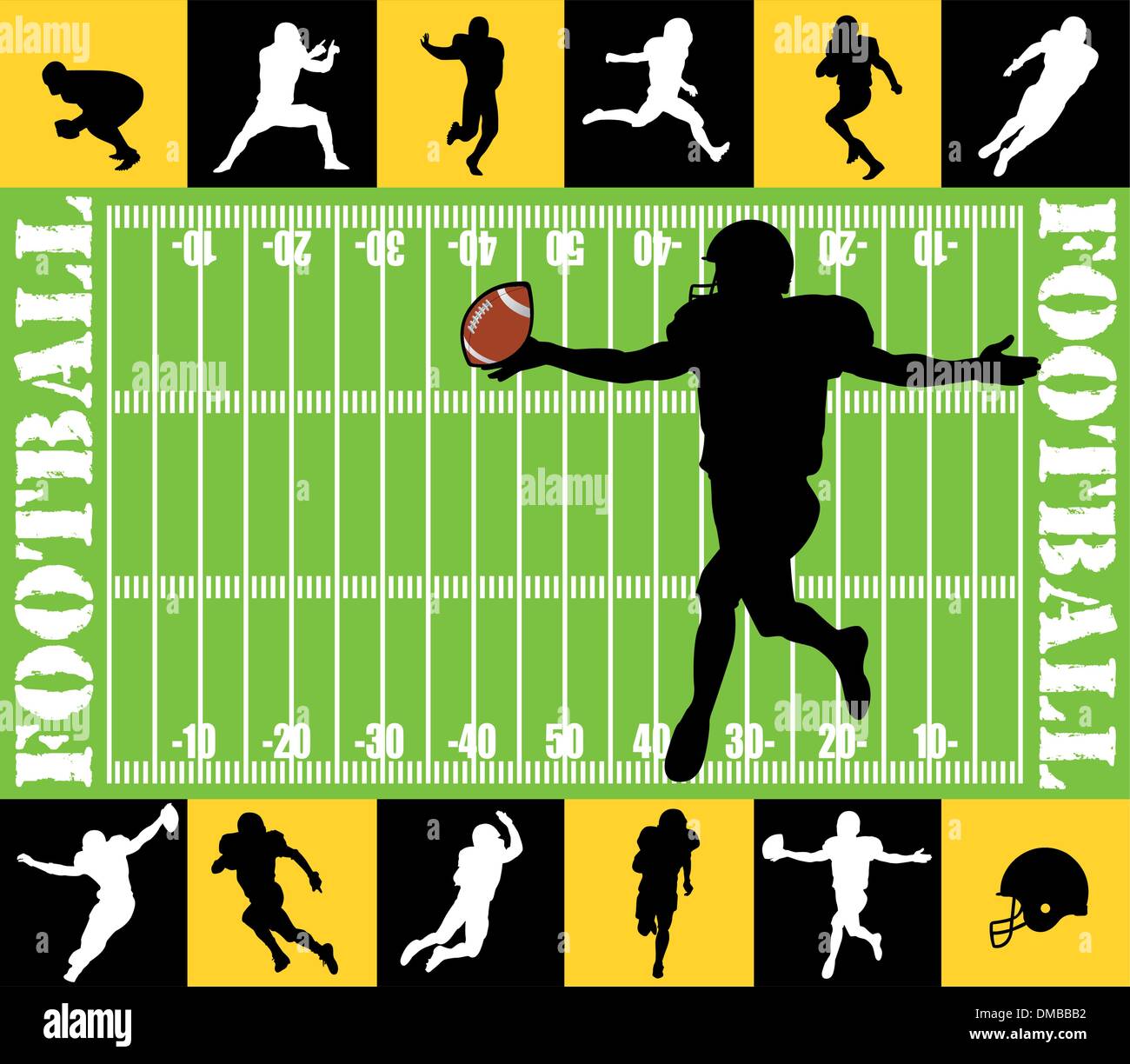 American football players tackling Stock Vector Images - Alamy