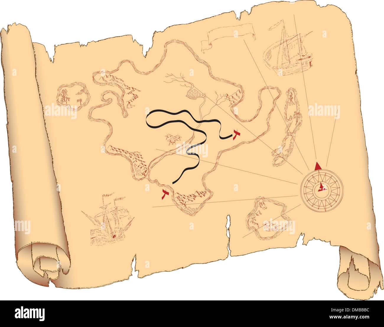 House on island in Stock Vector Images - Alamy