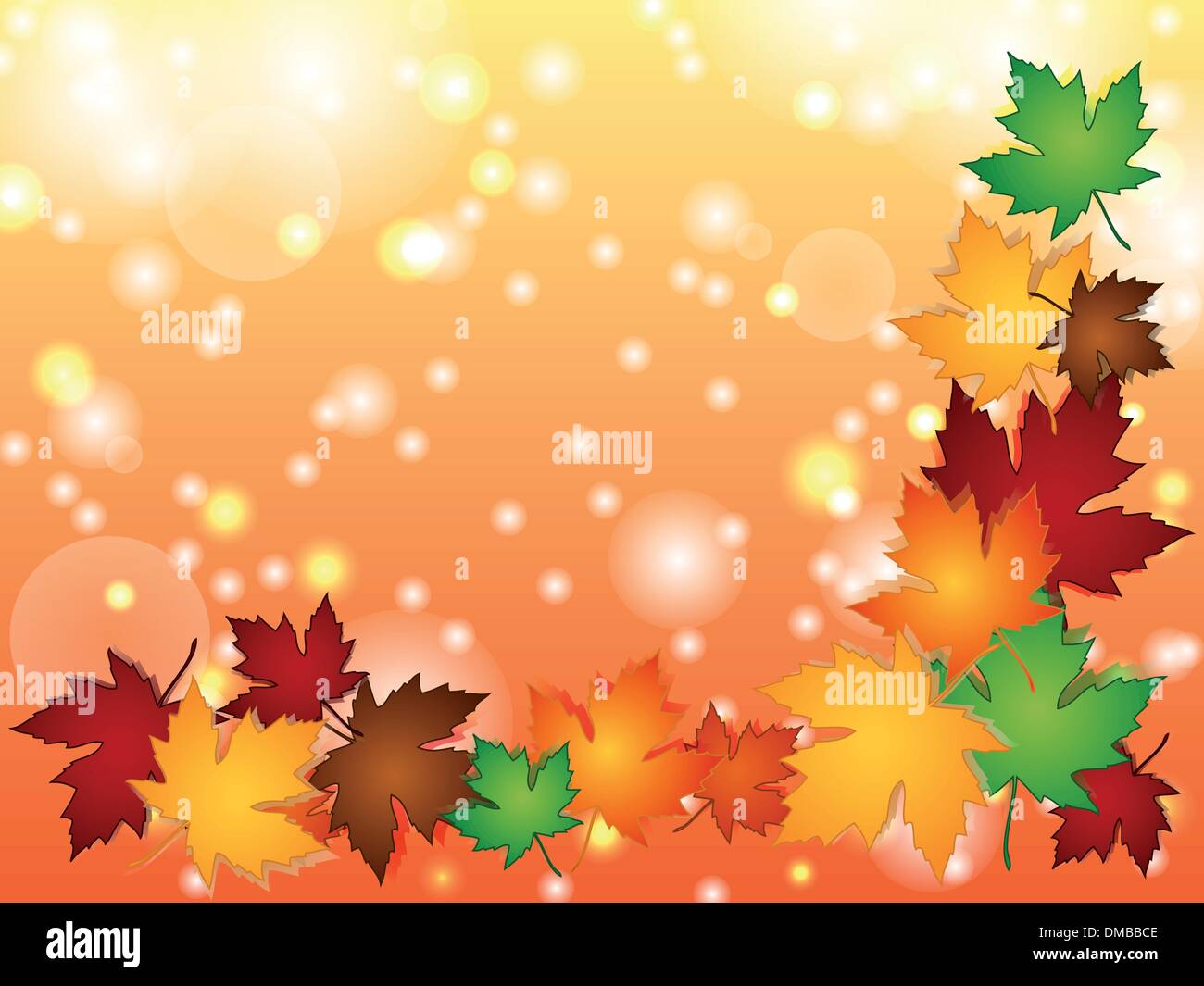 Border green leaves in Stock Vector Images - Alamy