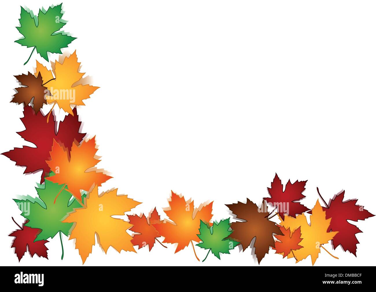 Fun in the leaves Stock Vector Images - Alamy
