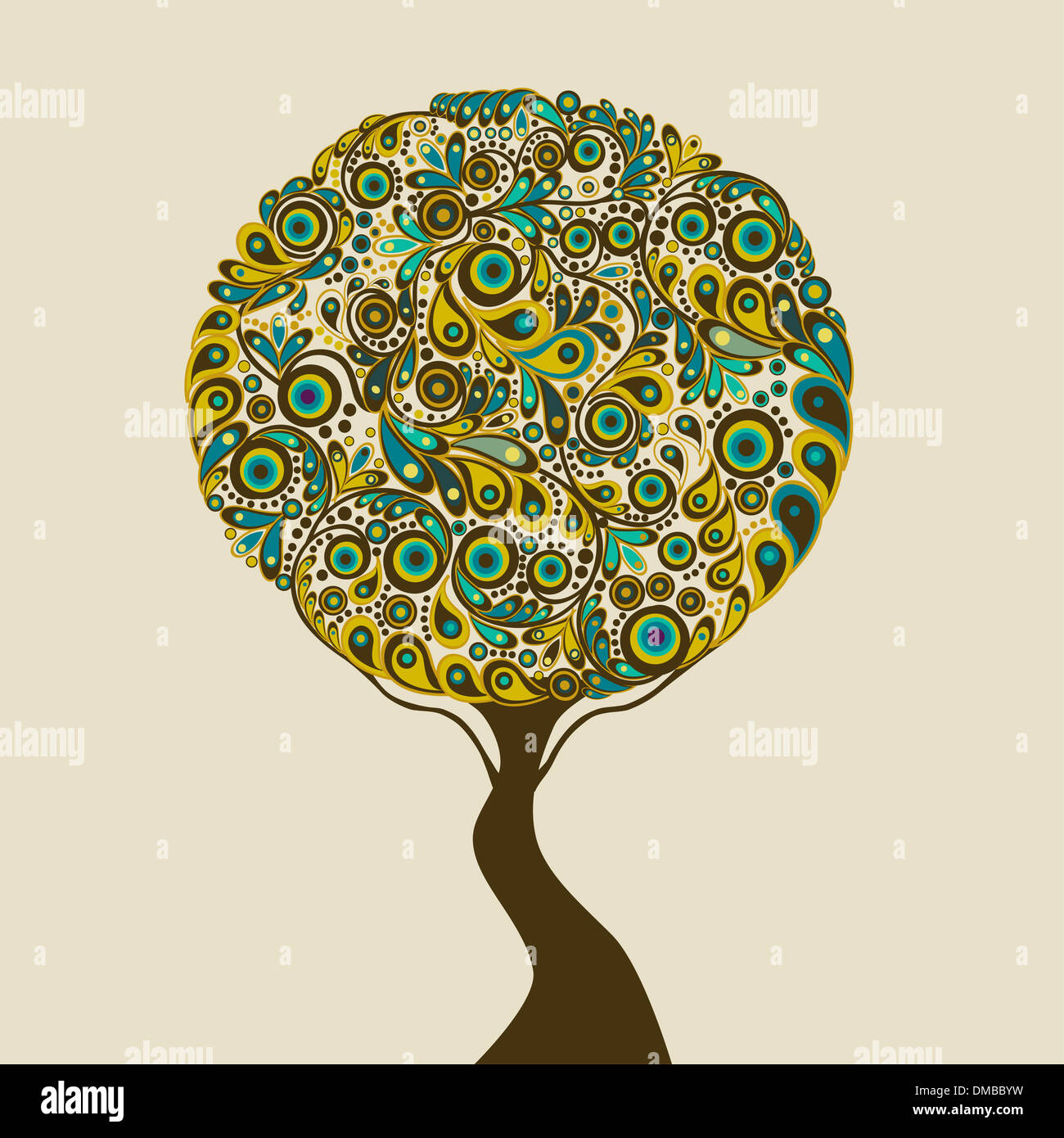 Stylized tree motif hi-res stock photography and images - Alamy