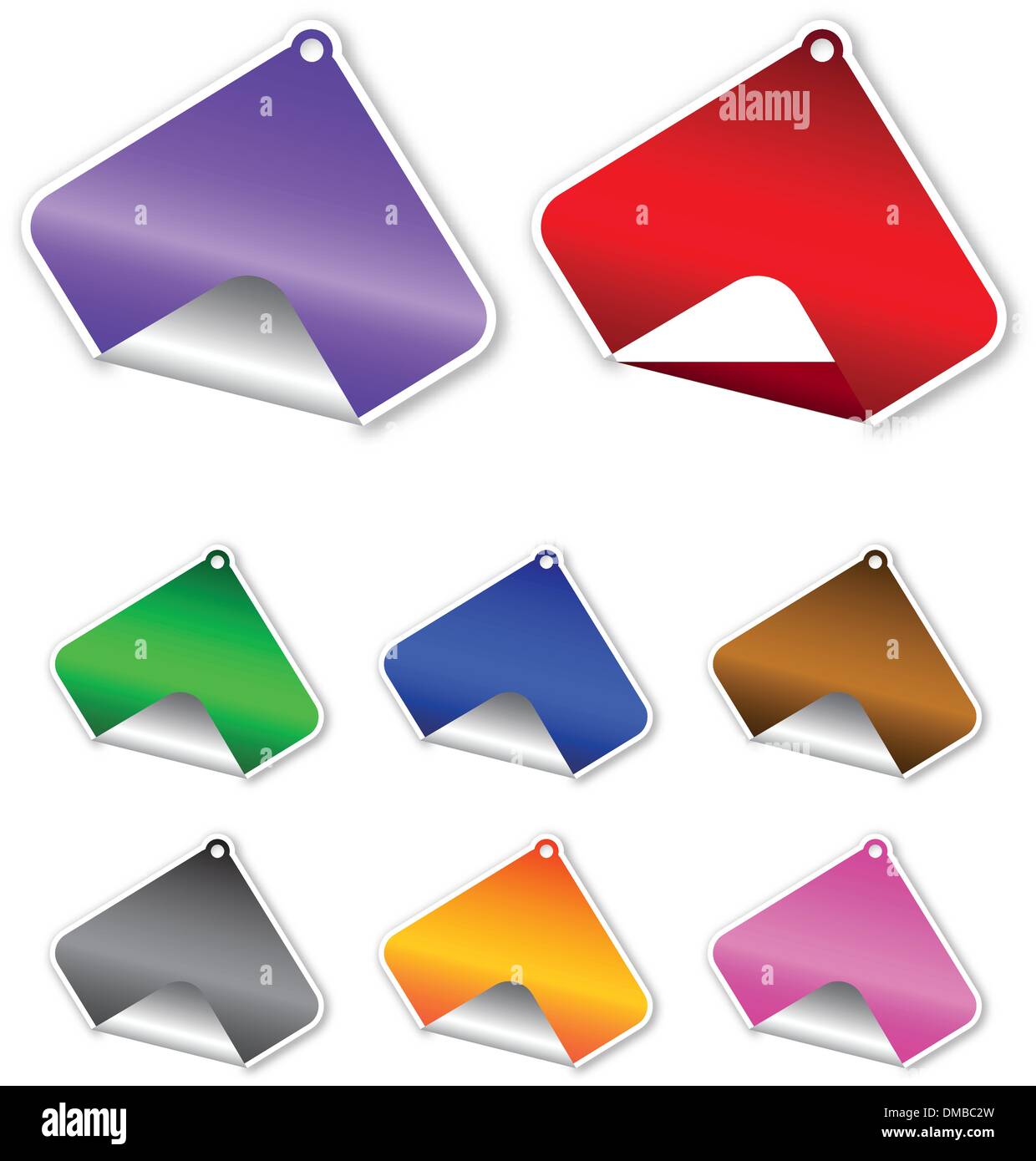 Set of sticker Stock Vector Image & Art - Alamy