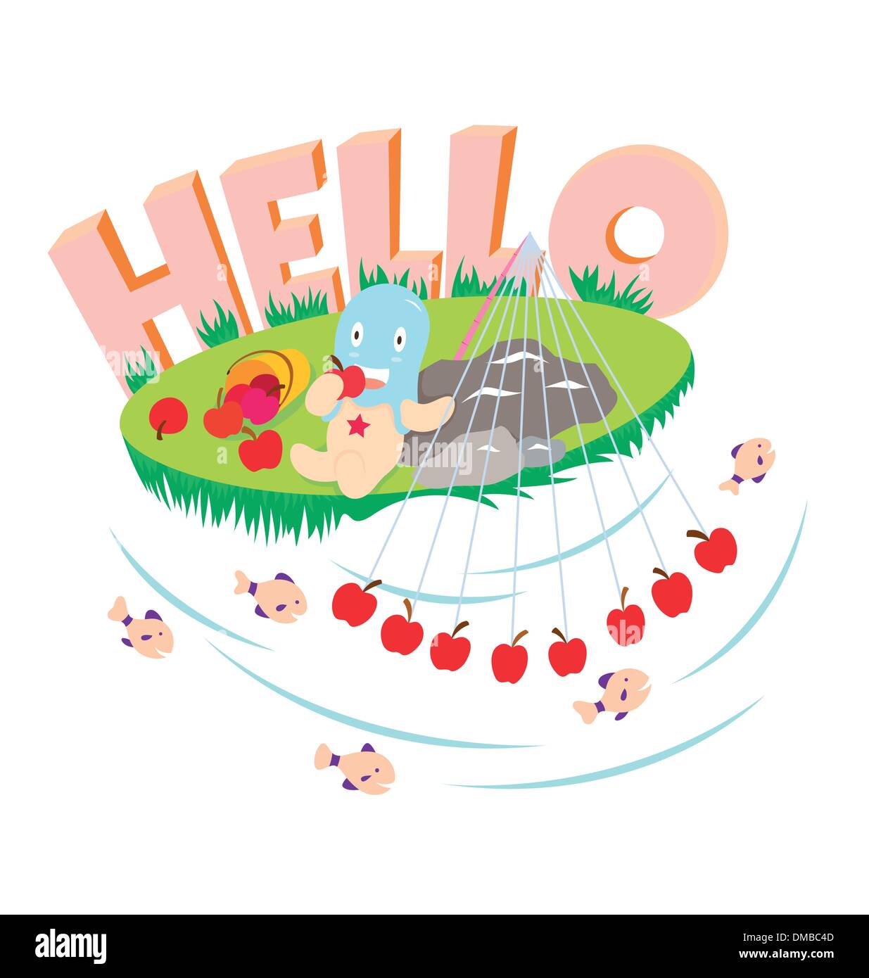 Hello apple Cut Out Stock Images & Pictures - Alamy