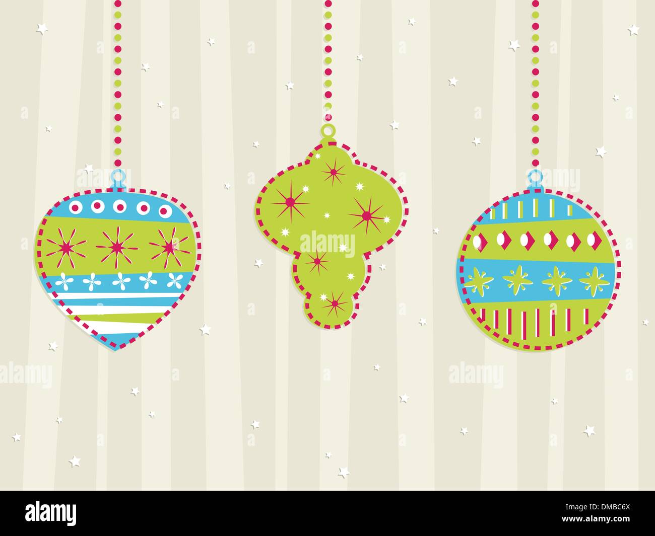 retro hanging decorations Stock Vector Image & Art - Alamy