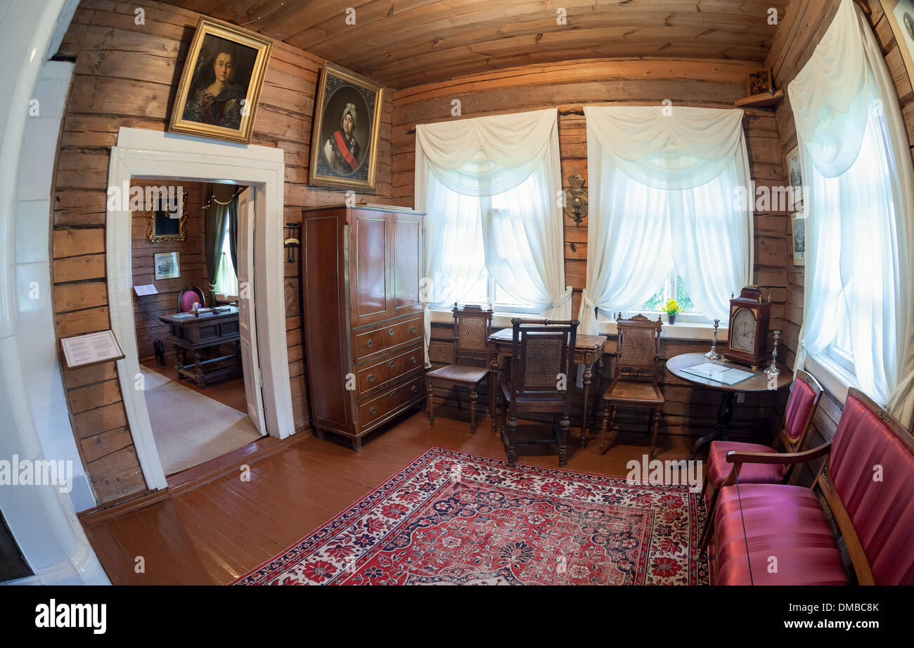 The interior of the museum Suvorov in Konchanskoe-Suvorovskoe Stock ...