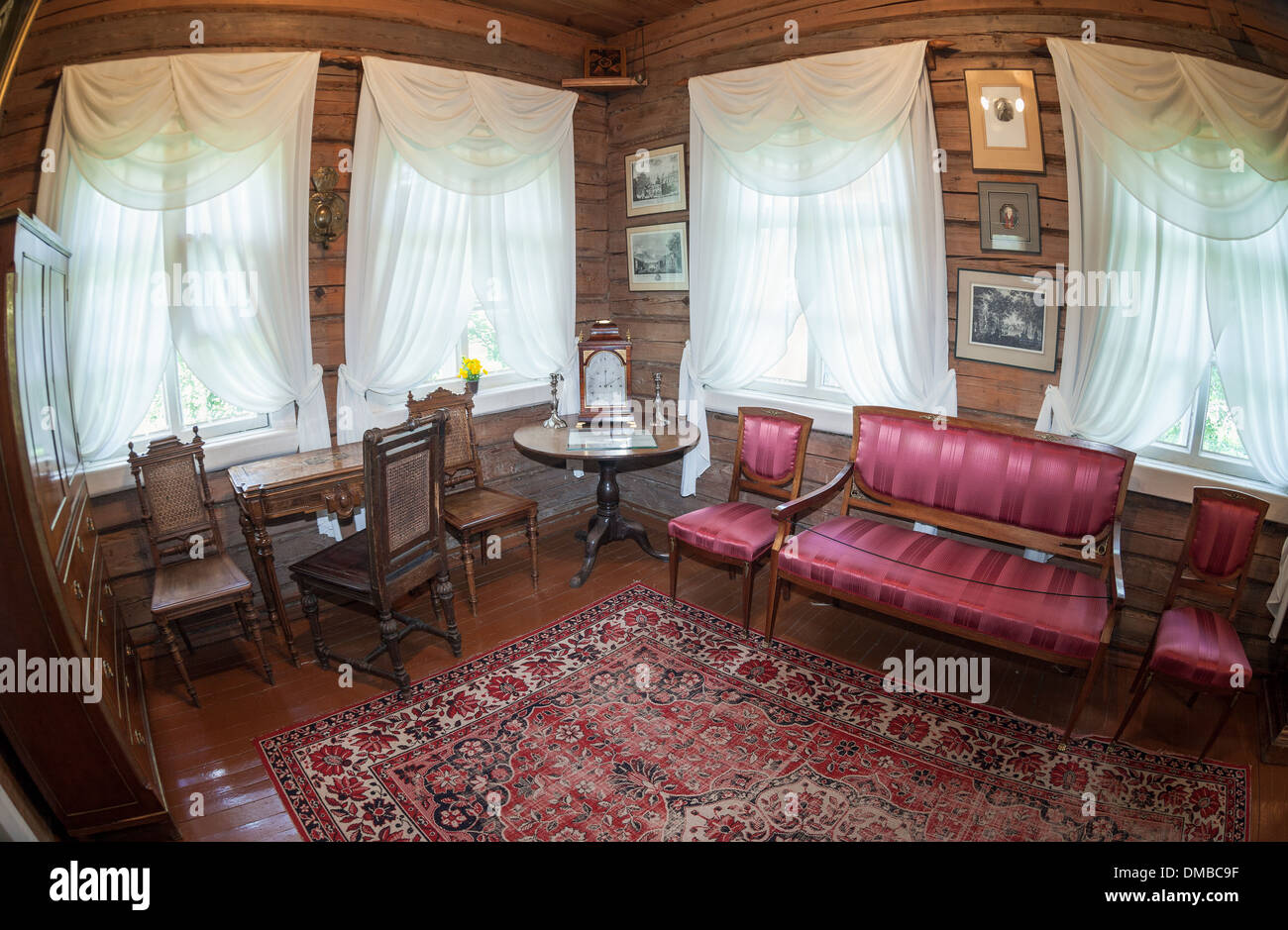 The interior of the museum Suvorov in Konchanskoe-Suvorovskoe Stock ...