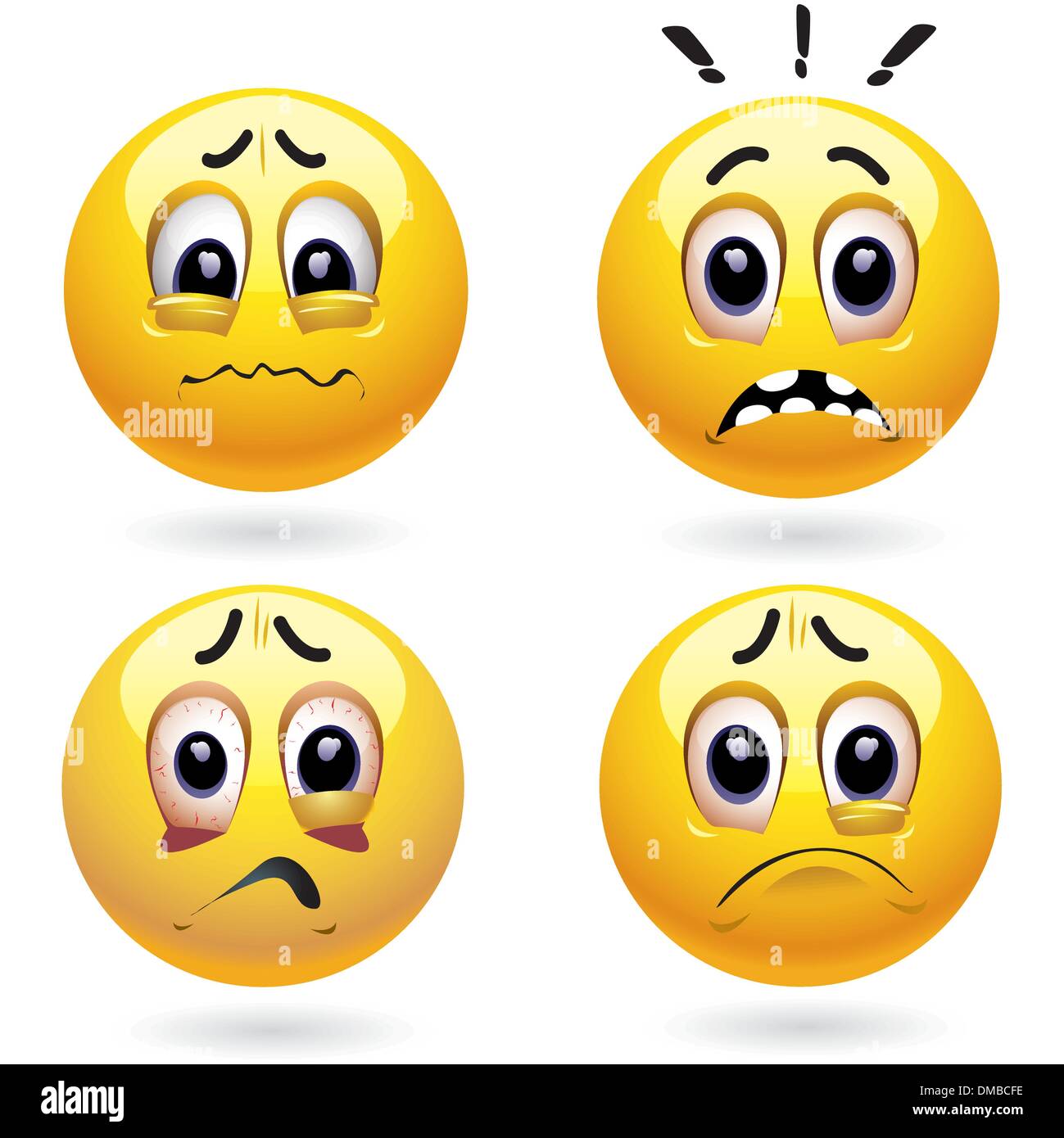 Shocked smiley Stock Vector Images - Alamy