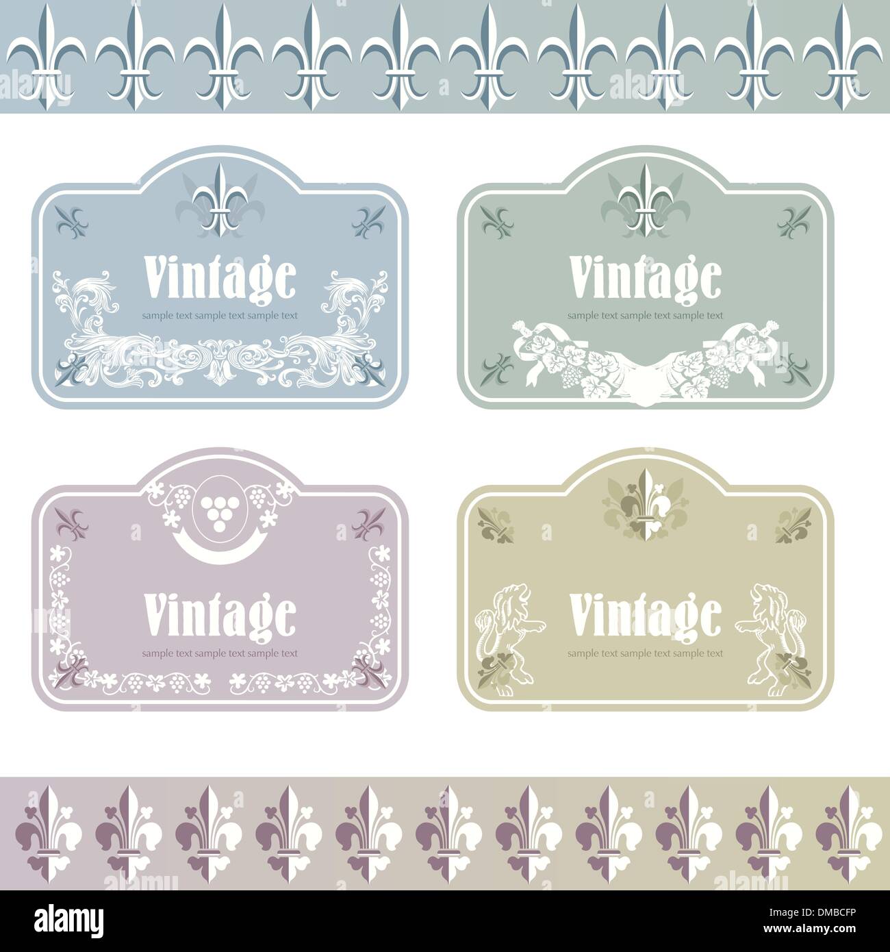 Vintage wine labels set Stock Vector Image & Art - Alamy