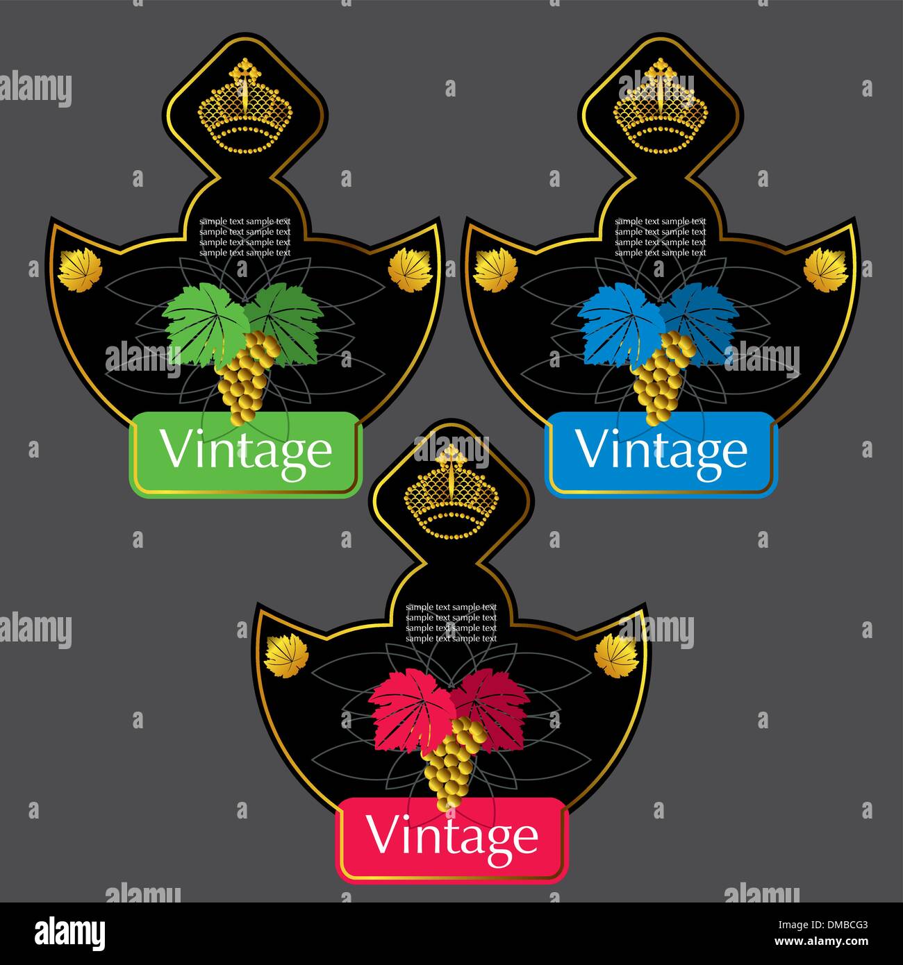 Vintage wine labels set Stock Vector Image & Art - Alamy