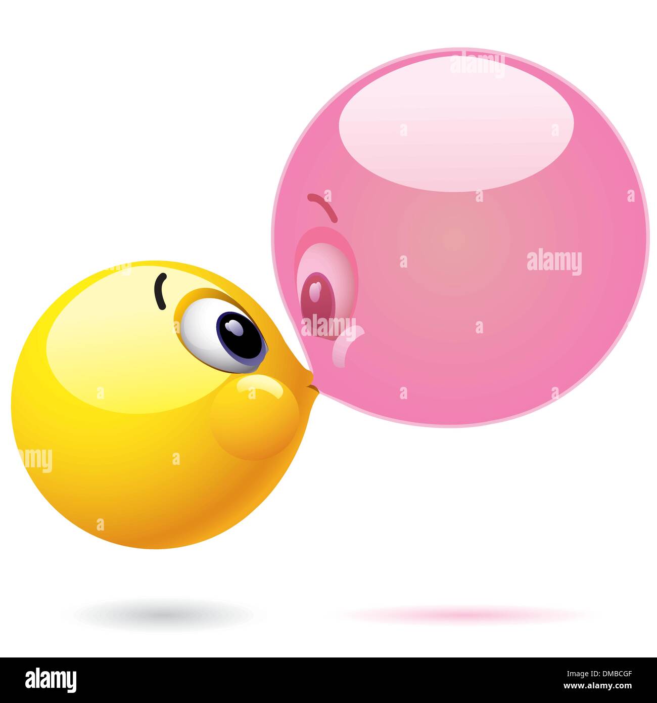 Smiley face gum balls Stock Vector Images - Alamy