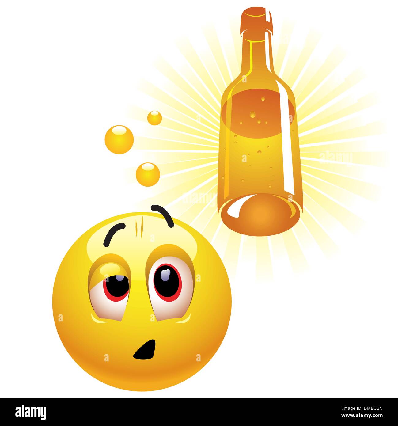 Drunk emoticon hi-res stock photography and images - Alamy
