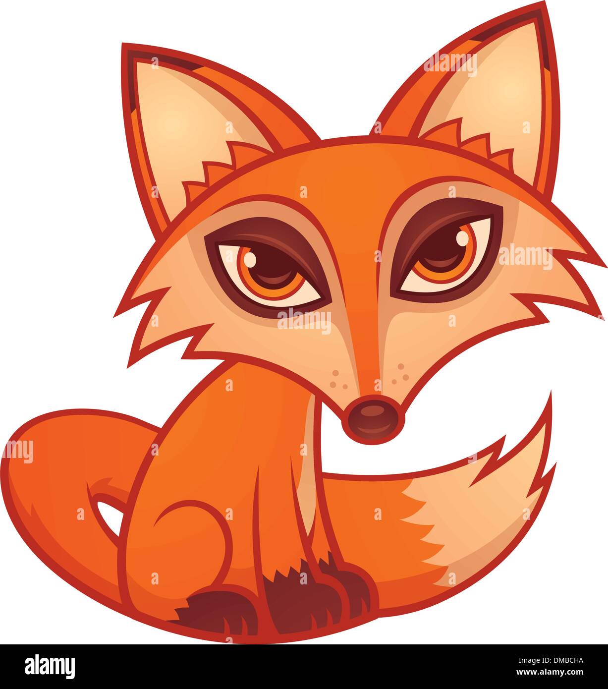 Cartoon Red Fox Stock Vector Image & Art - Alamy