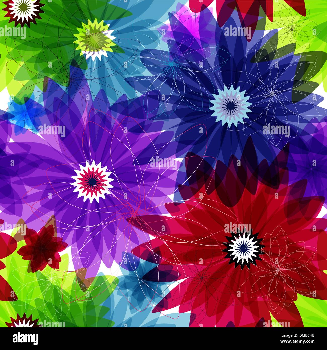 Seamless floral vivid pattern Stock Vector Image & Art - Alamy
