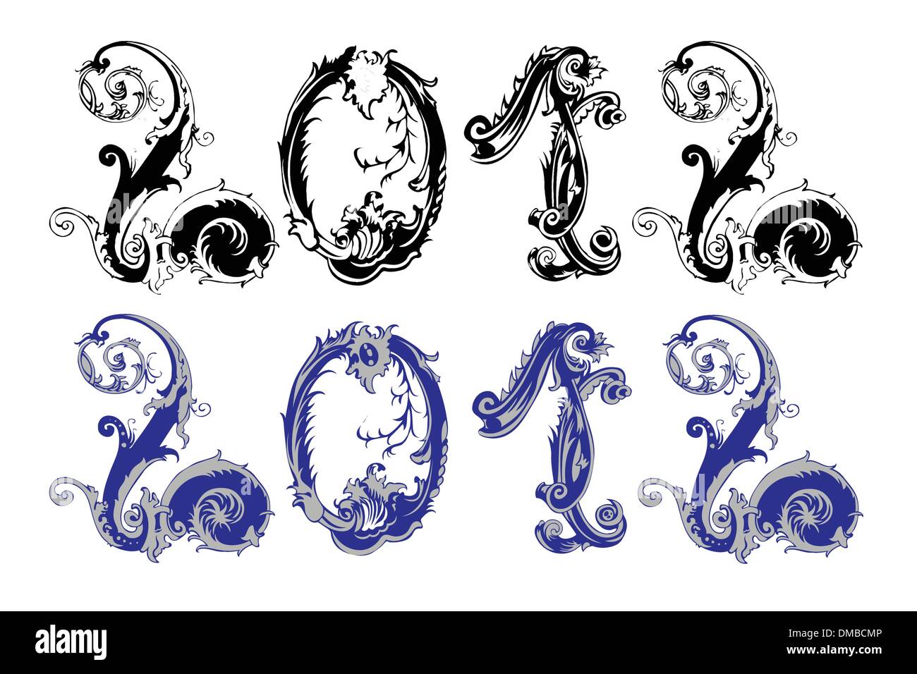 New Year 2012 Stock Vector Image & Art - Alamy