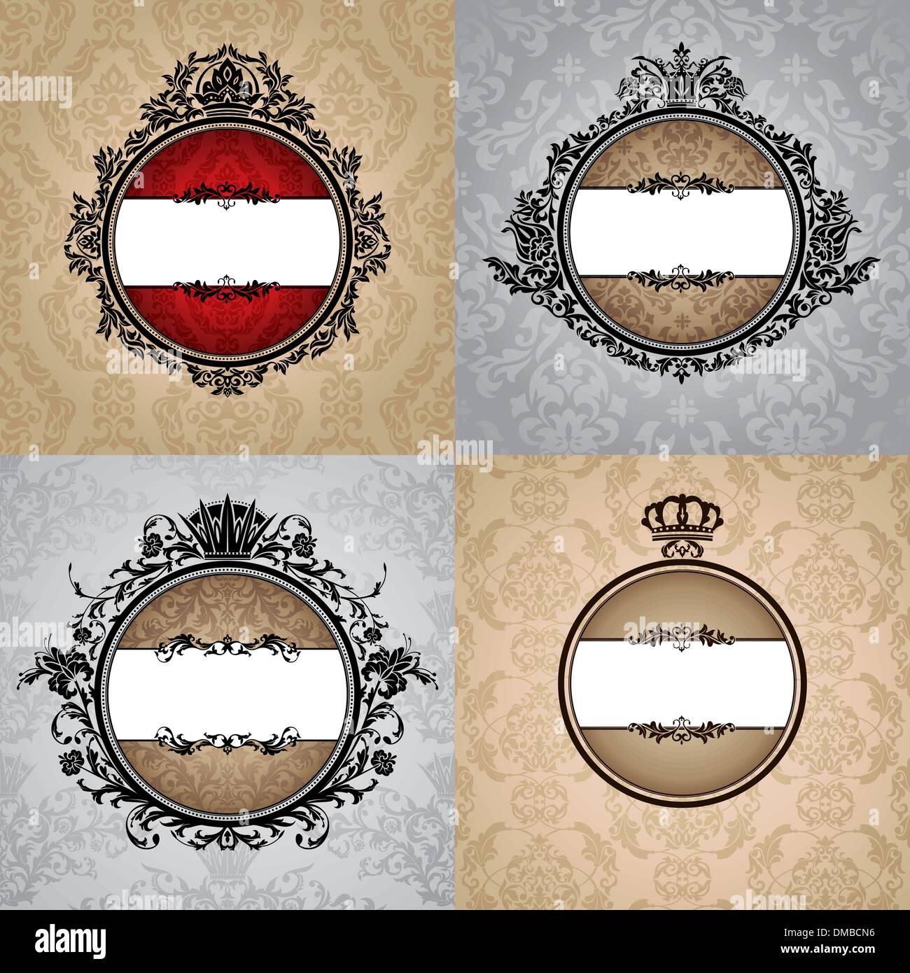 set of royal vintage frames Stock Vector Image & Art - Alamy
