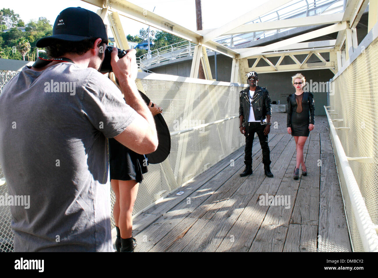 Matt Houston Sam Sarpong and Sydney Barlette Photoshoot on location for ...
