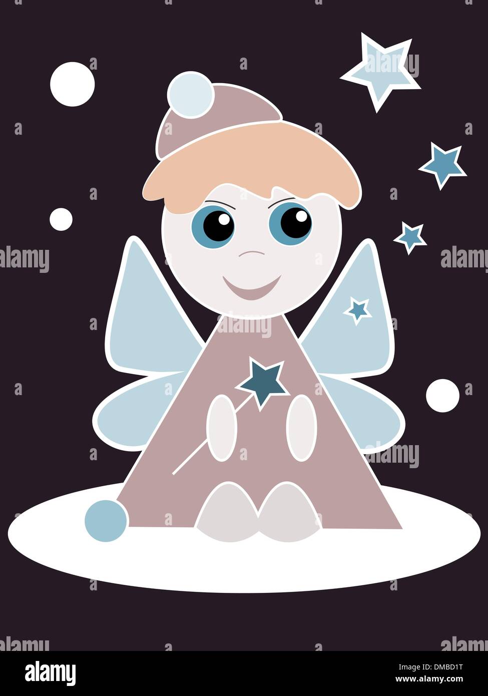 Little beautiful angel Stock Vector Images - Alamy